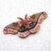 Needle Felted, Moth Art, Winged Insect,brooch, Insect Lover Gift ...