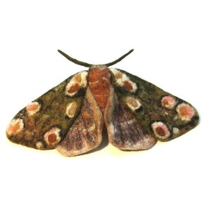 Needle Felted, Felt Brooch, Moth, Peach Blossom, Insect Brooches, Felt ...