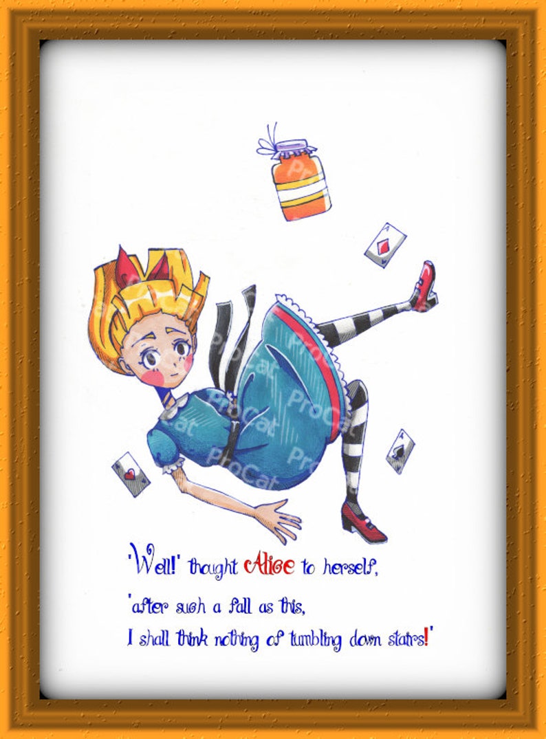 Alice in Wonderland Quotes Wall Art Alice Best Friend Kids Room Fantasy ...