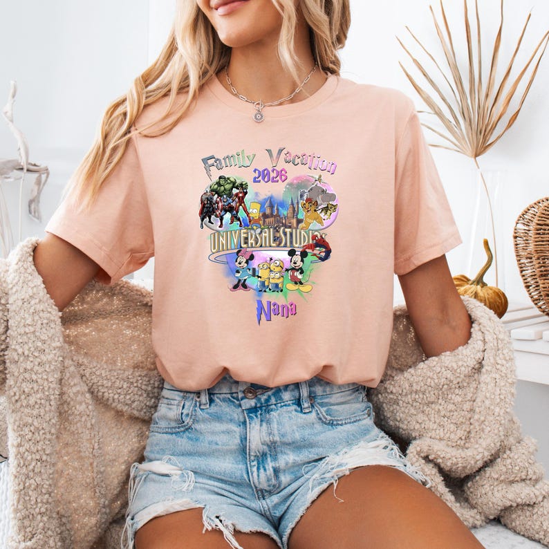 Custom Universal Studios 2026 Family Vacation Shirts: Matching Family ...