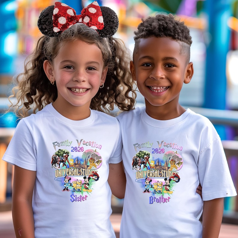 Custom Universal Studios 2026 Family Vacation Shirts: Matching Family ...