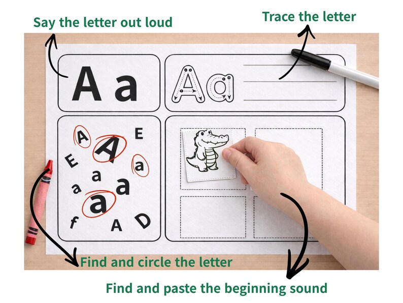 Alphabet Worksheets A-Z | Letter Tracing, Sound Match, Circle Activity ...