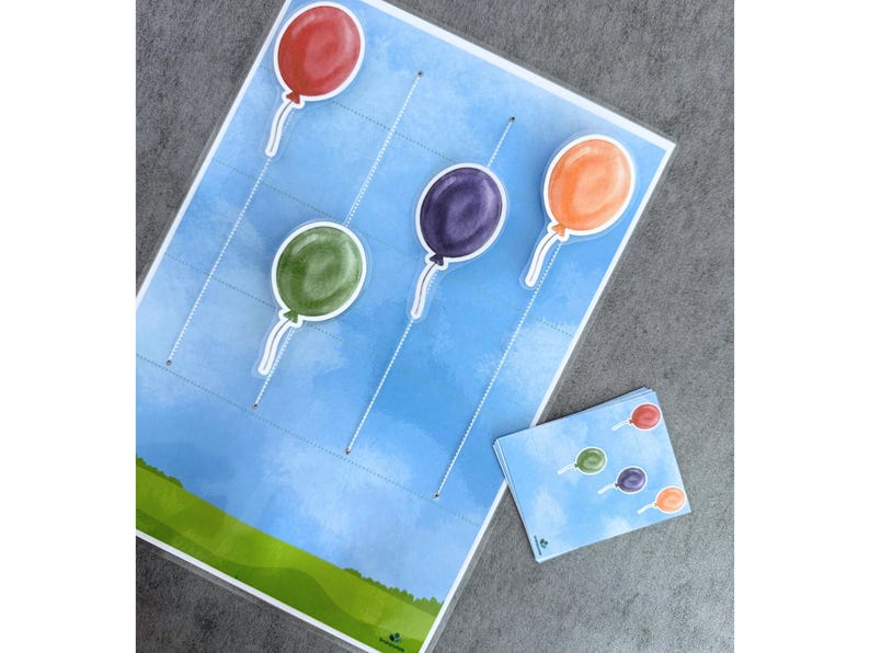 Balloon Color Matching Activity, Fine Motor Skills Game, Toddler ...