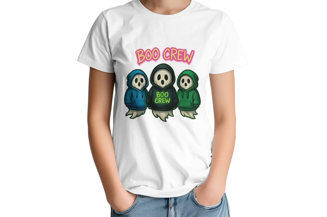 Boo Crew Ghost T-shirt: Spooky Halloween Hoodies - Etsy