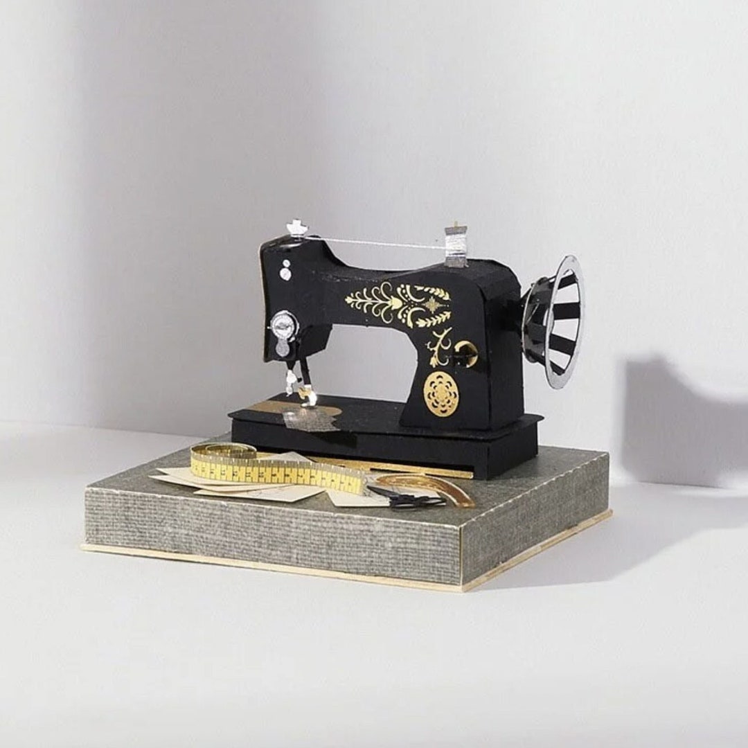 Paper Model DIY Kit | Vintage Sewing Machine - Etsy