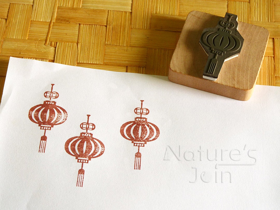 Chinese Lantern Stamp Festive Stamp for Card Making Fabric - Etsy