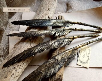 Feather pens | Etsy