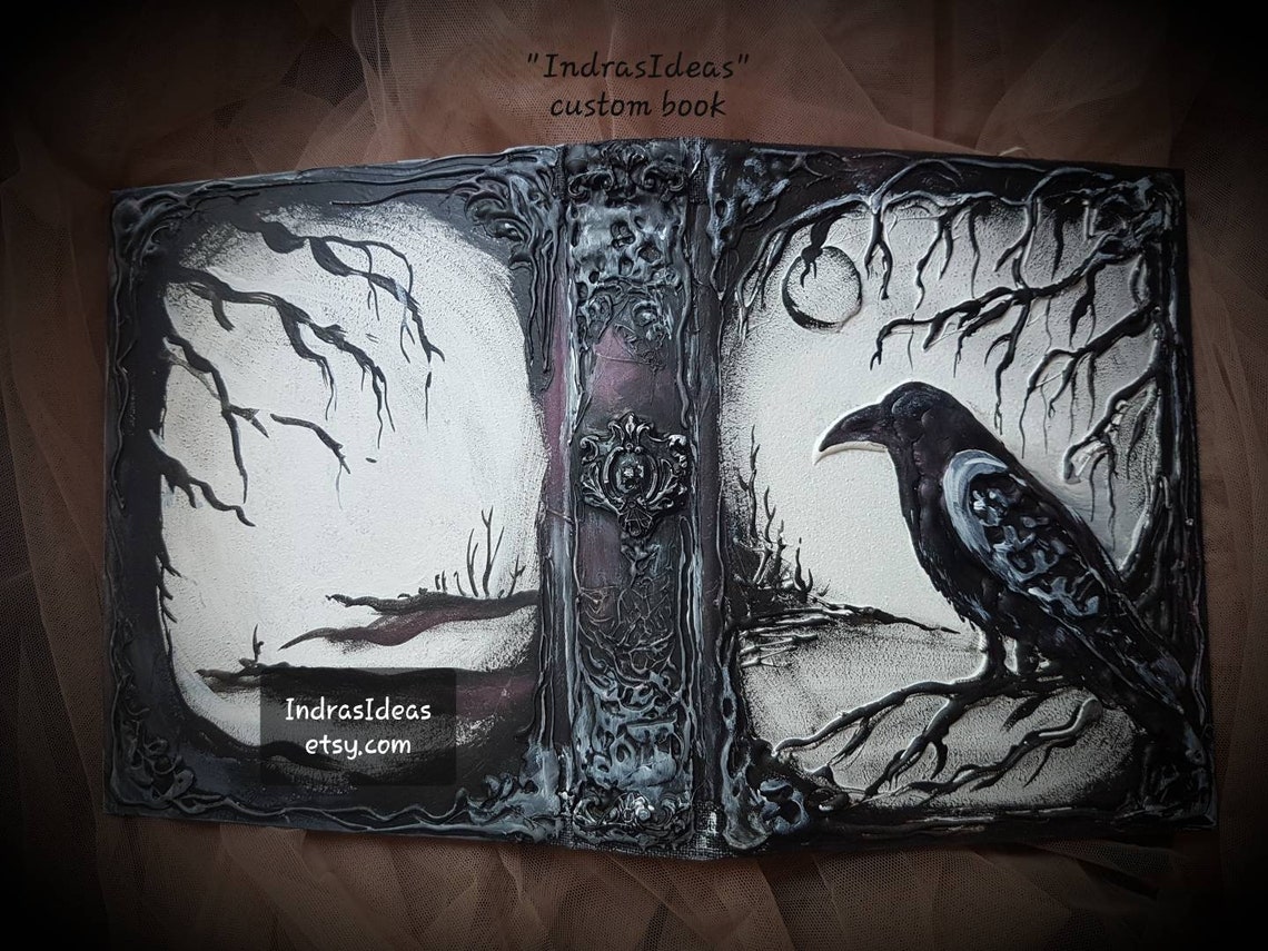 Black Raven Book Magic Book Pagan Diary Book of Shadows - Etsy Canada