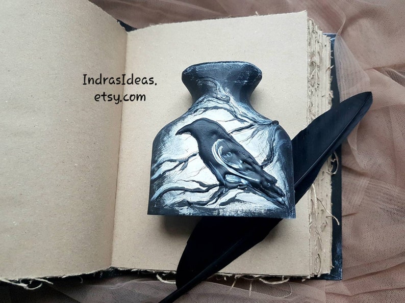 Raven Book Set Magic Book Book of Shadows Spell Book Crow | Etsy