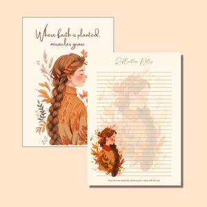Bloom Christian Notepad Printable A4 | Faith-based Floral Notes PDF ...