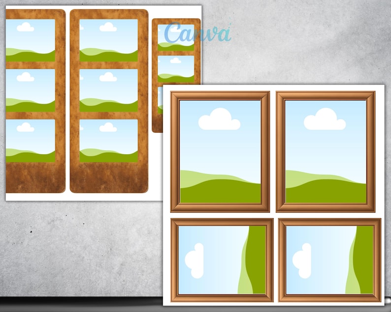 Digital Photo Frame Templates - Etsy