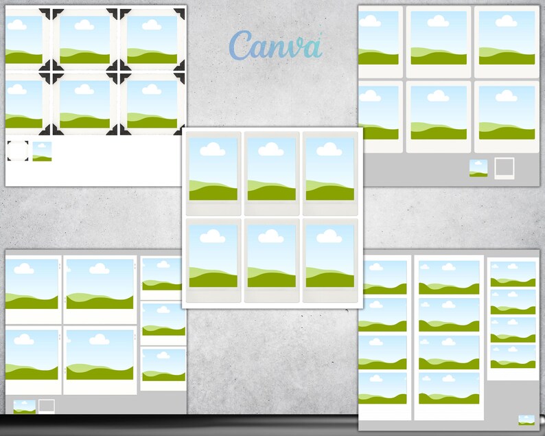 Digital Photo Frame Templates - Etsy