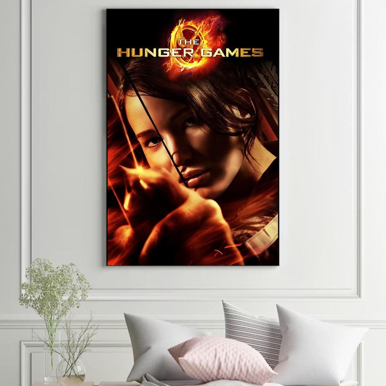 The Hunger Games Movie Poster, Retro Wall Art, Home Decor, Classic ...