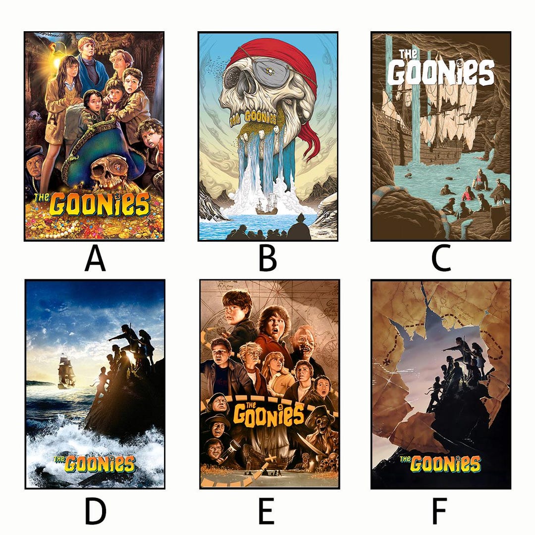 The Goonies Movie Poster, Retro Wall Art, Home Decor, Classic Movie ...