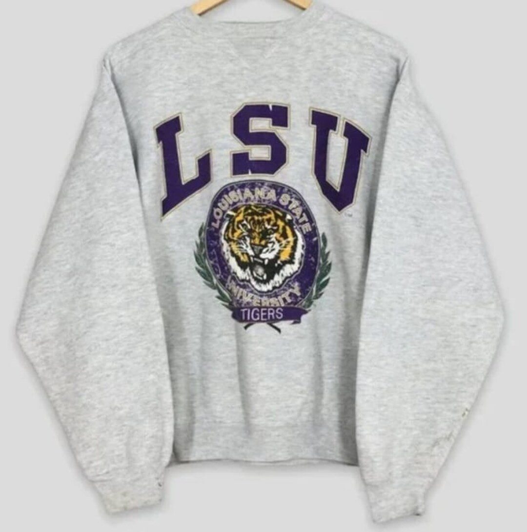Vintage Lsu Football Sweatshirt University of Louisiana State - Etsy