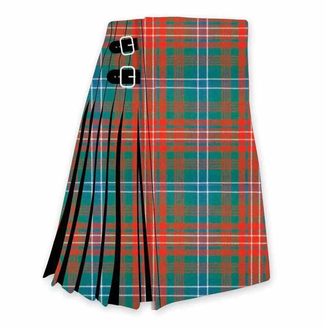 Wilson Ancient Tartan Kilt for Men - Hand Craft Kilt - 16 Oz Heavy ...