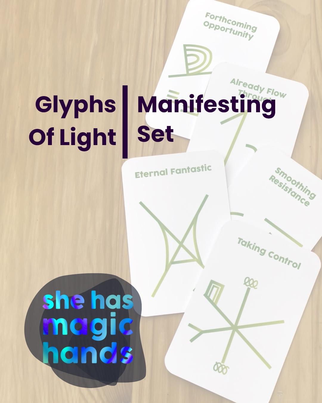 Glyphs of Light | Angelic Symbols Cards: Manifestation Set - Etsy