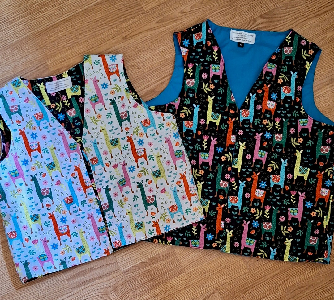 Vest - Kids Reversible - Custom Made - Etsy