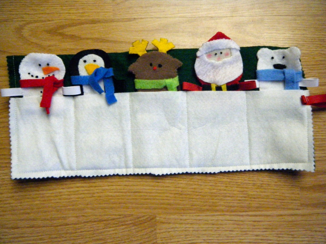 Finger Puppets Christmas Character With Holder - Etsy