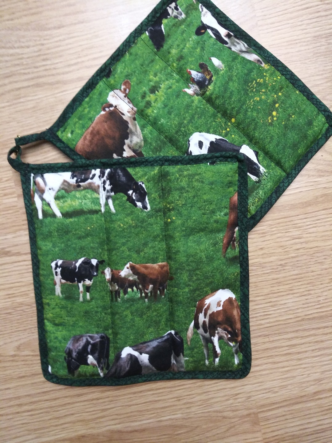 Cow Hot Pad / Pot Holder 2 Pc Set - Etsy