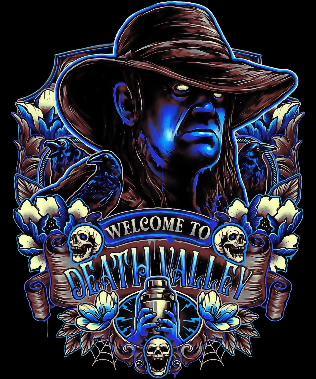 Death Valley Poster | Dark Western Horror Digital Print | Gothic Cowboy ...