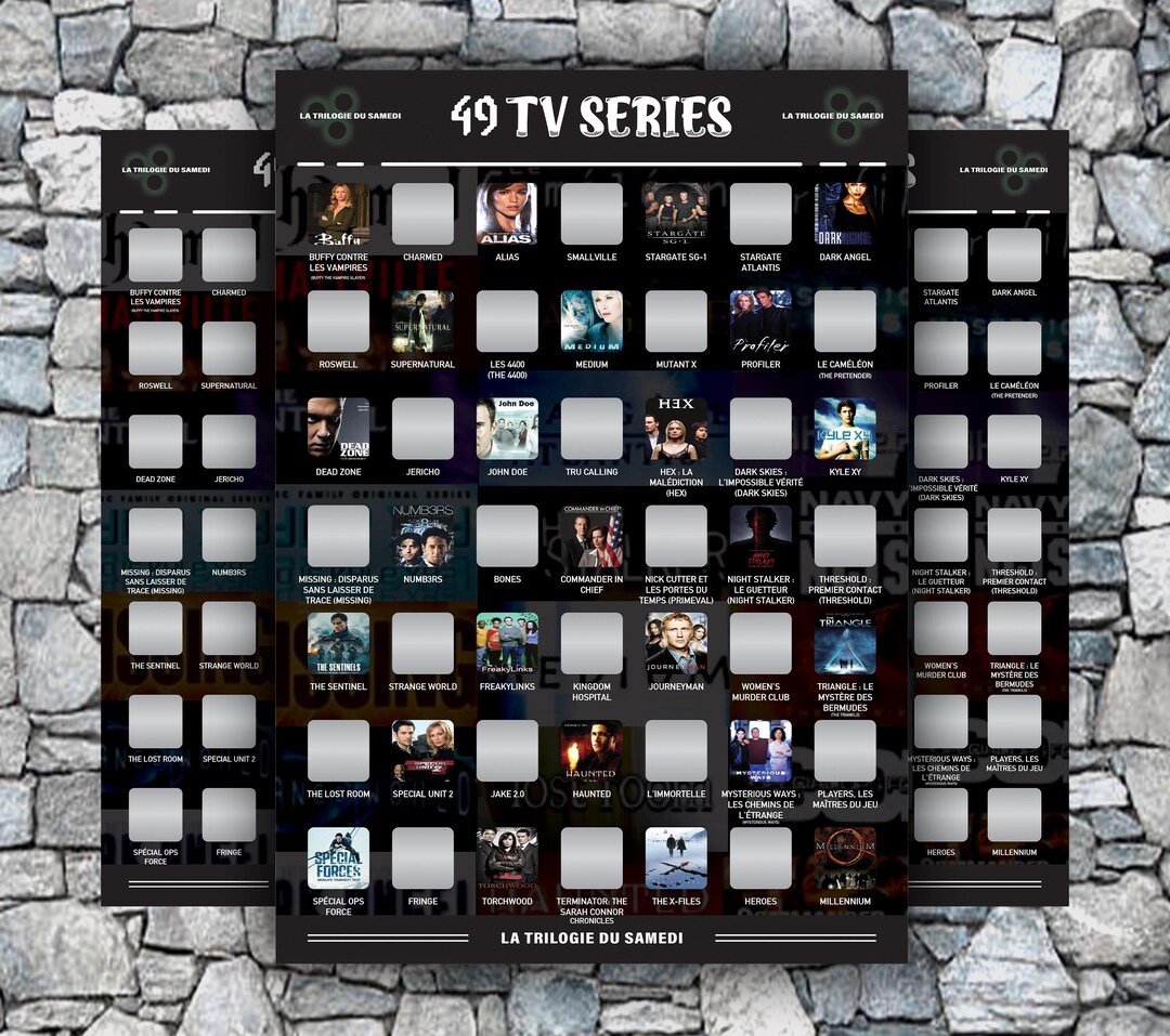 49 TV Series Scratch Poster Design | A2 Size | Digital Download | Print ...