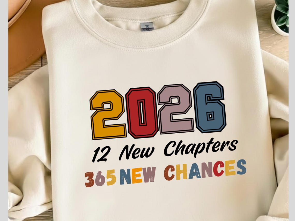 New Year 2026 Png, 12 New Chapters, New Year Png, Instant Download - Etsy