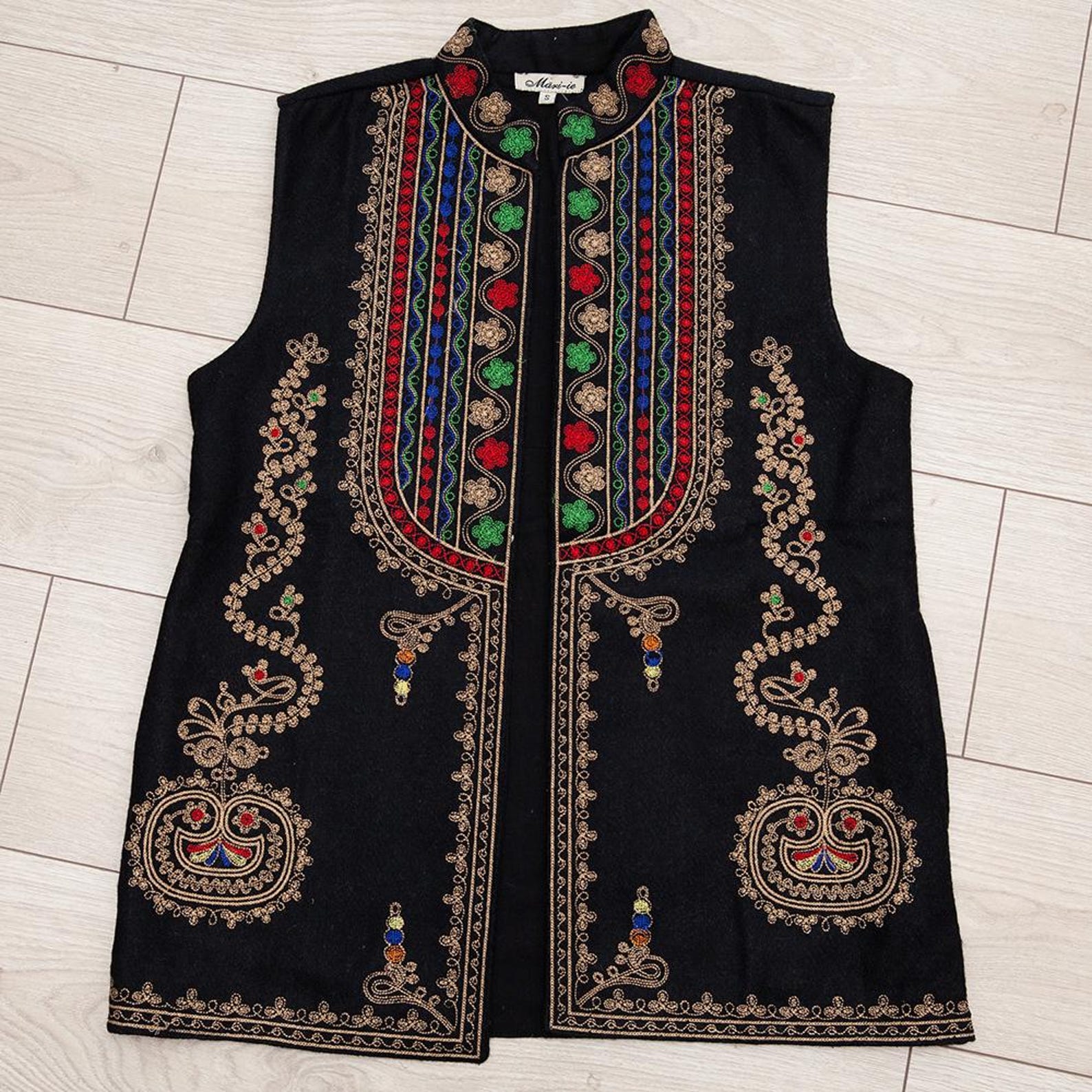 Folk Men Waistcoat in BIG SIZES , Traditional Men Waistcoat , Men Folk ...