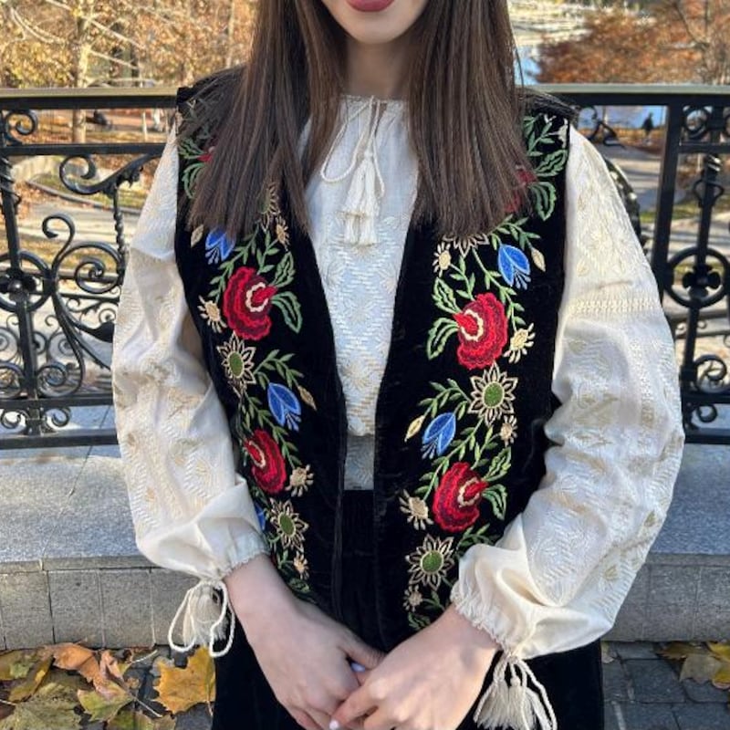 Embroidery Vest - Etsy