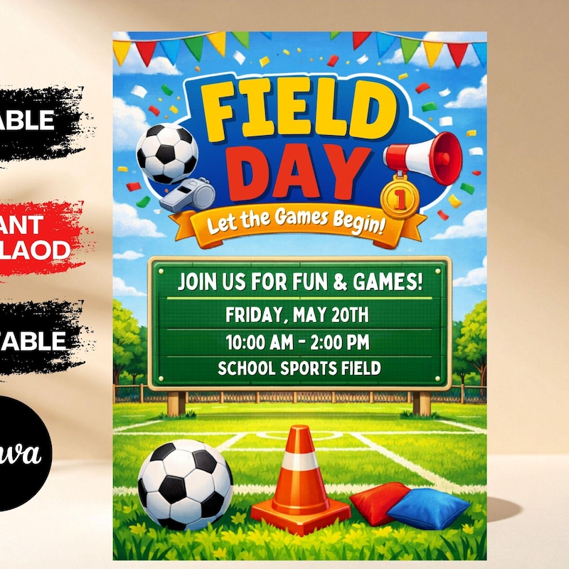 Field Day Poster - Etsy