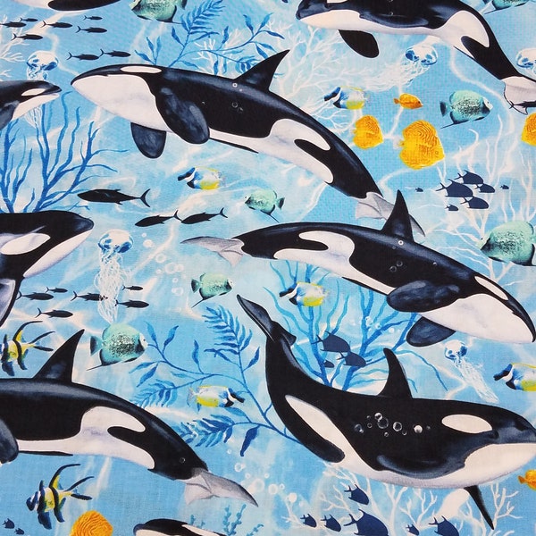 Whale Fabric - Etsy
