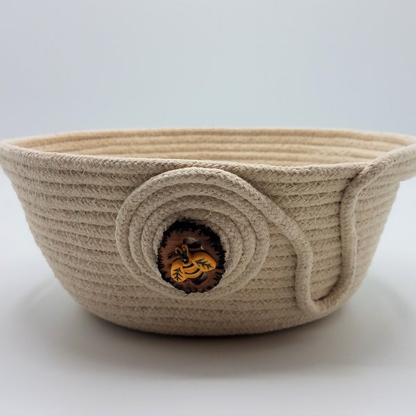 Yarn Coiled Basket - Etsy