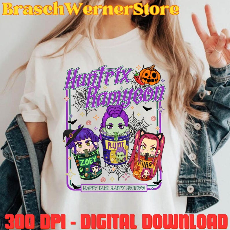 Halloween Kpop Demon Hunters Huntrix PNG, Anime Lover Gift, Huntrix ...