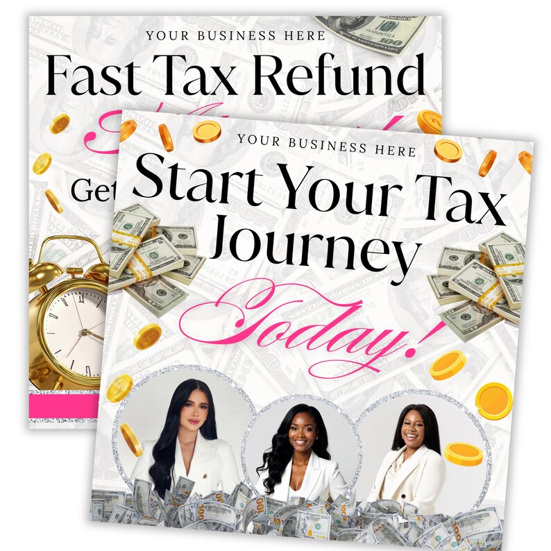 10tax Prep Flyer, Tax Professional Flyers Bundle, Tax Prep Marketing ...