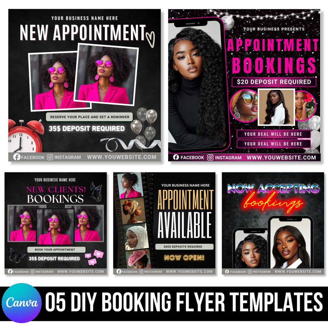 DIY Appointment Booking Flyer, New Appointment Booking, Appointments ...