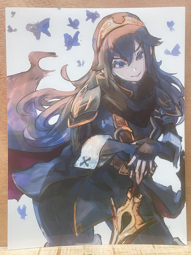Lucina Fire Emblem Fanart Mini Print - Etsy