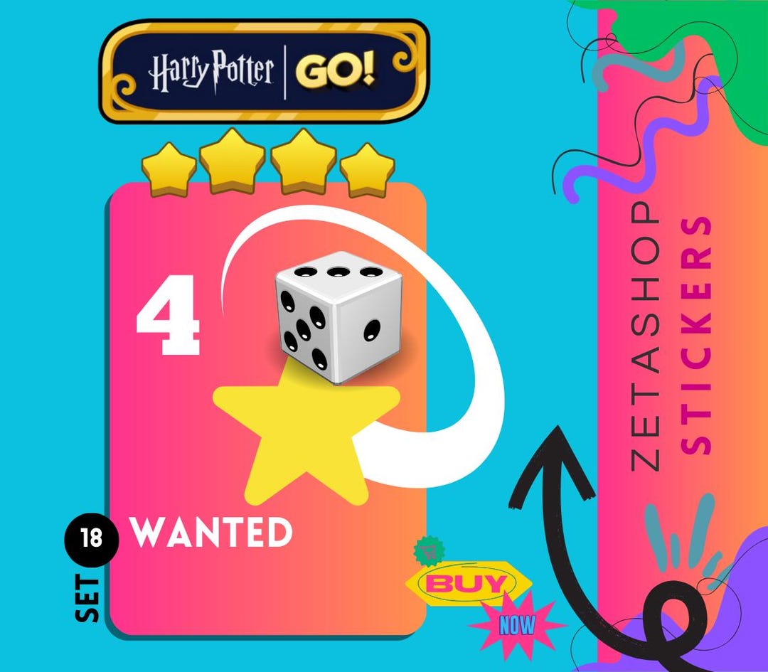 Monopoly GO Wanted 4 Stars Stickers Set 18 Fast Delivery - Etsy