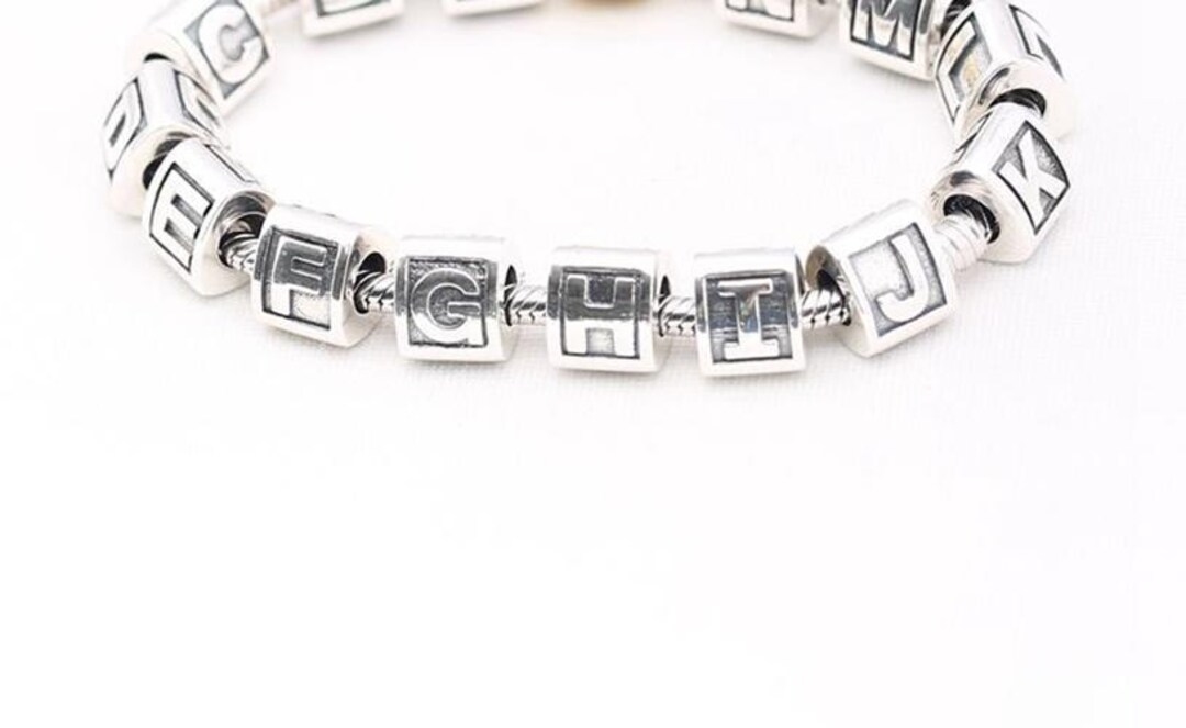 Pandora Sterling Silver ALPHABET Charm - Etsy