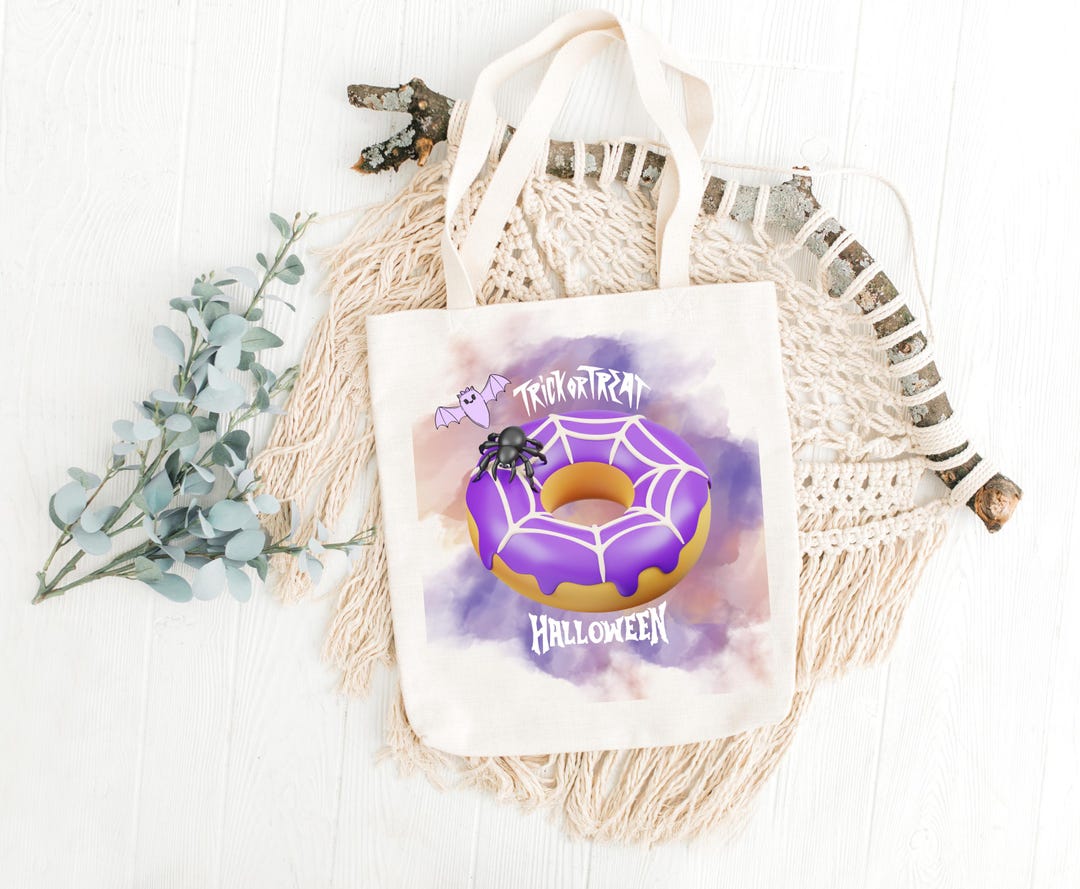 Halloween Donut Clipart: Spider & Bat Design (digital Download) - Etsy