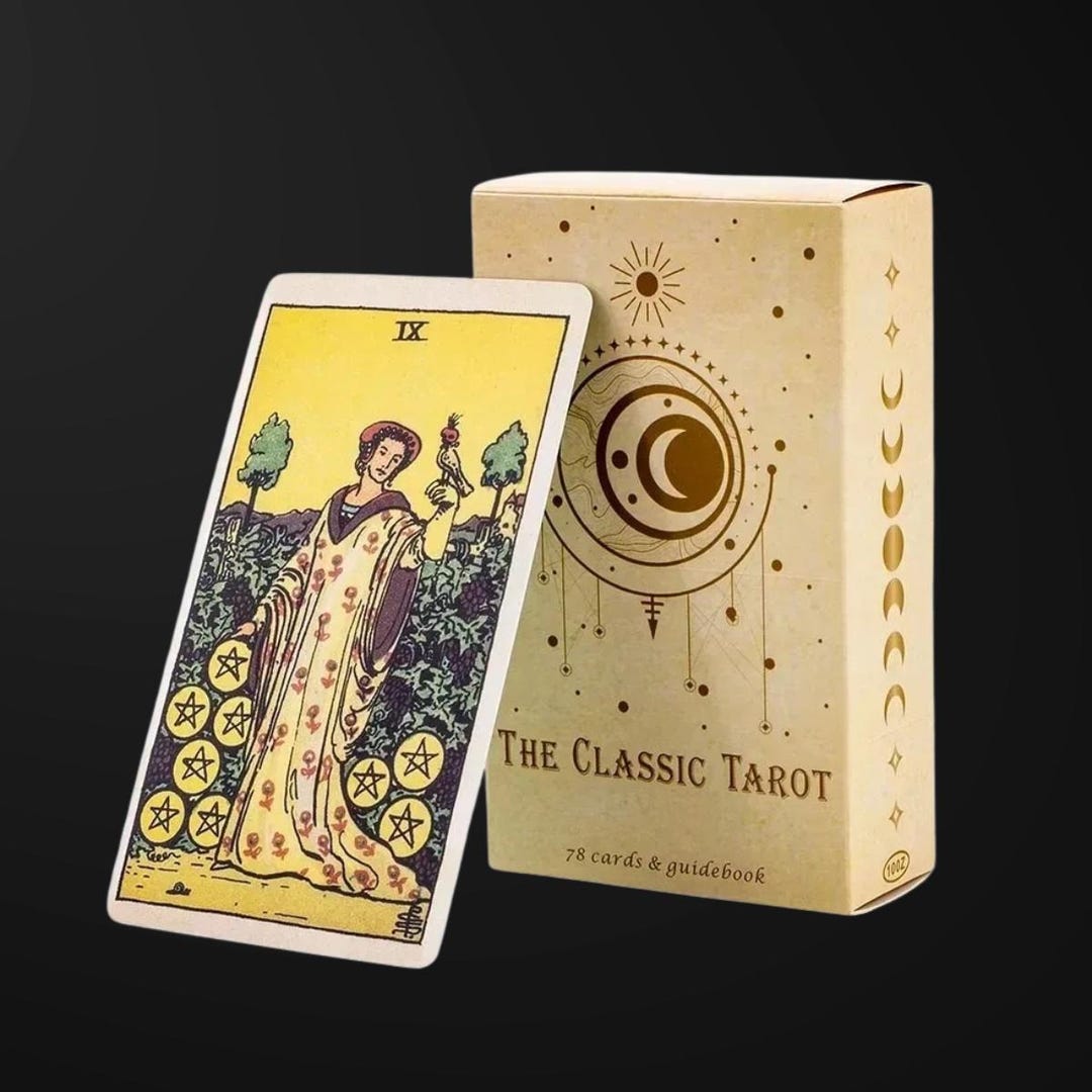 Classic 78-card Beginner Tarot Deck – Easy Fate & Fortune Telling Game ...