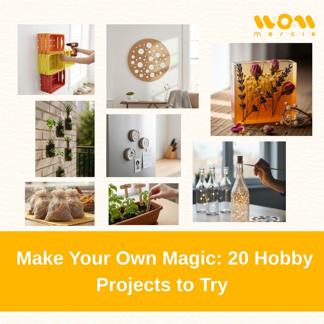 DIY Hobby Projects Guide: 20 Crafts for Beginners (printable PDF) - Etsy