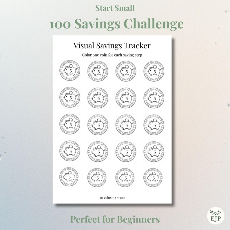 2026 Savings Challenge Printable Pack, 10k 5k 2500 1000 Coin Savings ...