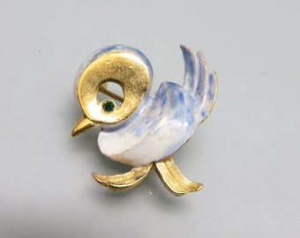 Enamel Bluebird Pin - Etsy