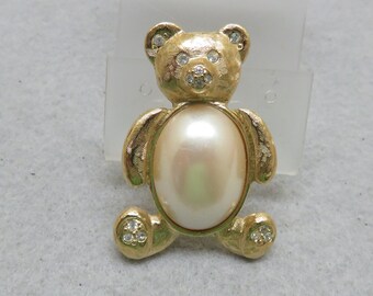 Teddy bear brooch | Etsy