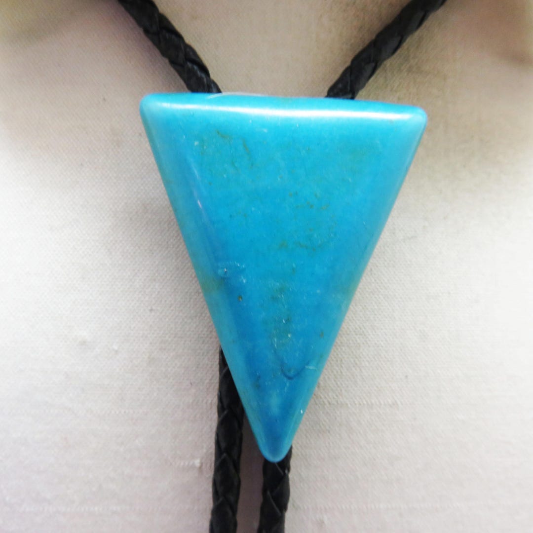 Handmade Chalk Turquoise Bolo Tie, Rockin JK Designs - Etsy