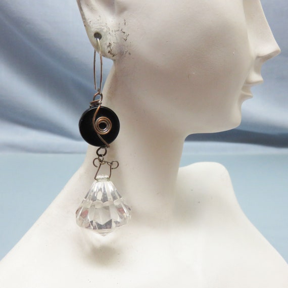 Vintage Way over the Top 1960s Clear Acrylic Prism Pi… - Gem