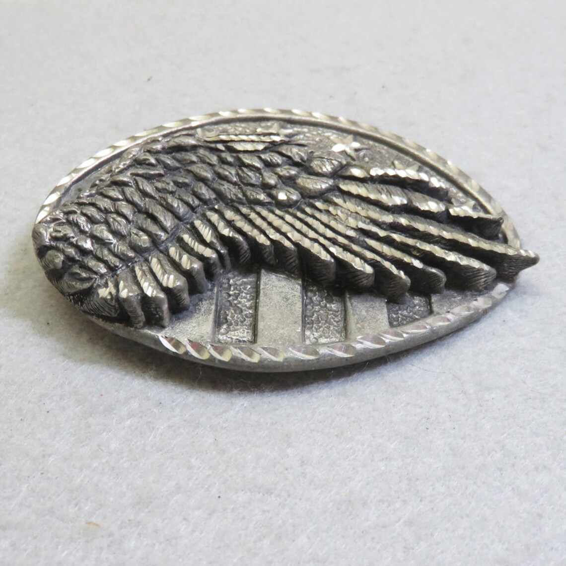 EGE Pewter Eagle Wing Belt Buckle, Signed and Dated 1995 - Etsy