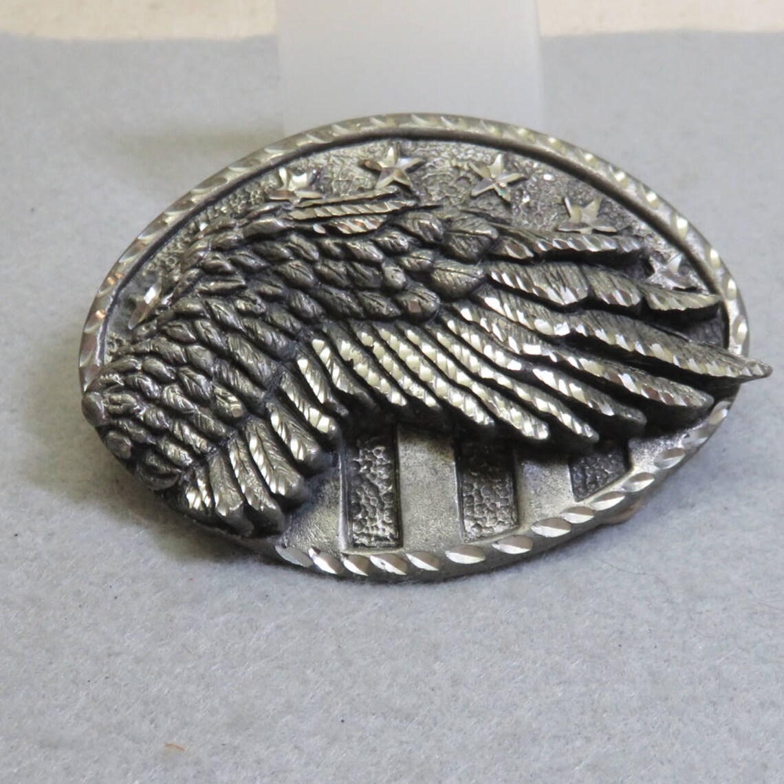 EGE Pewter Eagle Wing Belt Buckle, Signed and Dated 1995 - Etsy