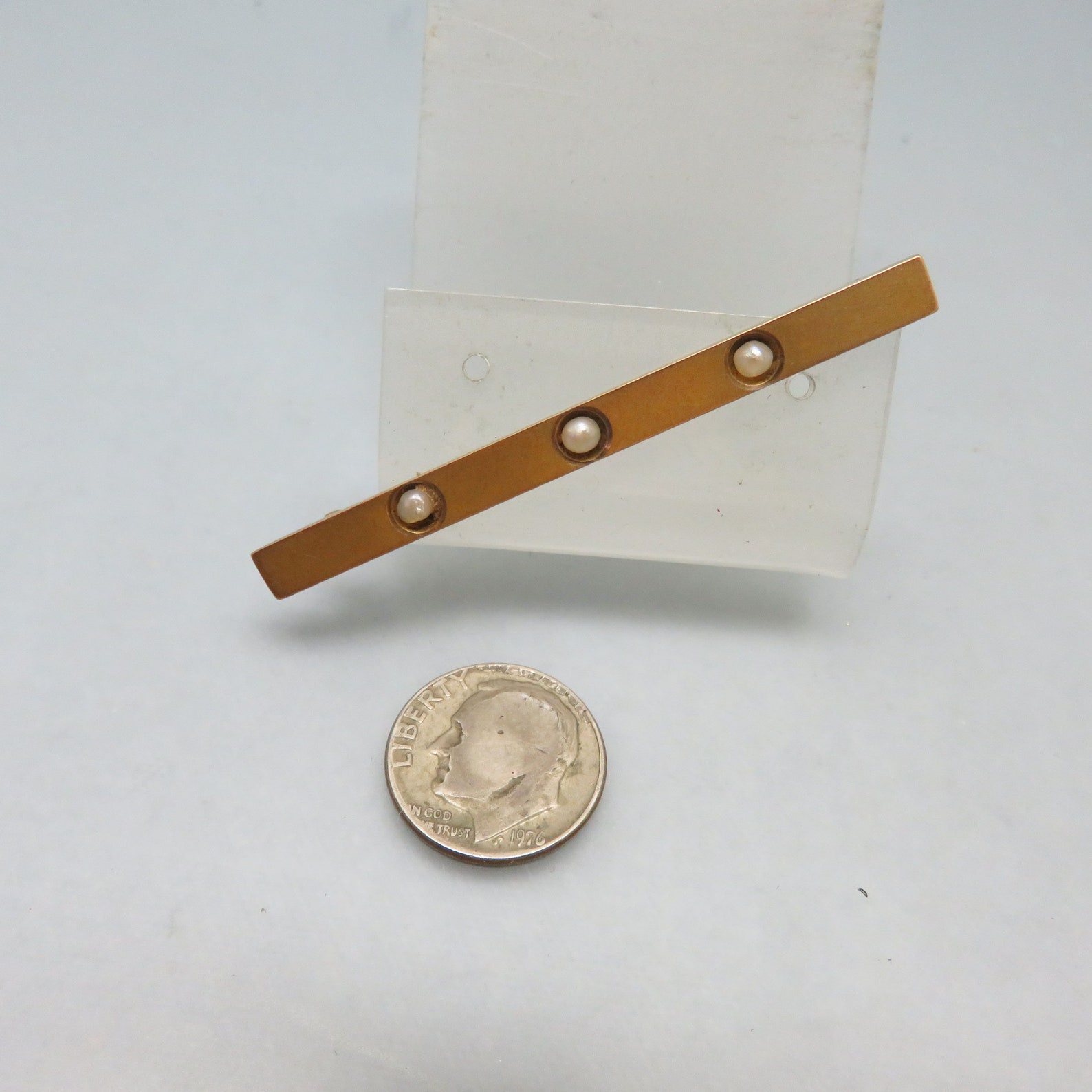 Victorian Seed Pearl Bar Pin 9ct Gold - Etsy