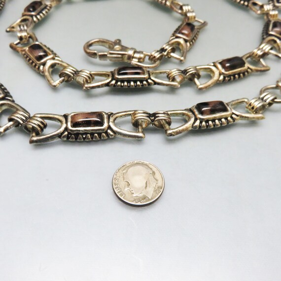 1960s Faux Tortoise Shell Chain Belt, 44 Inches Long - Gem